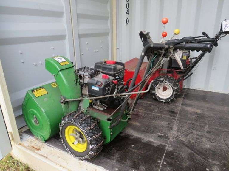 JOHN DEERE SELF PROPELLED SNOW BLOWER MODEL 826 ELECTRIC START 11.5HP ...
