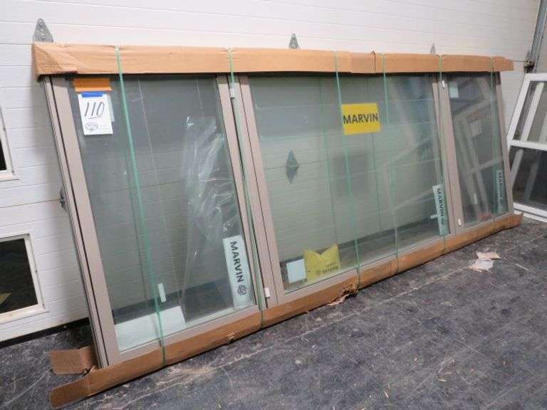 120" WIDE 48" TALL MARVIN WINDOW WITH FLASHING SWING OUTS ON EACH END ...