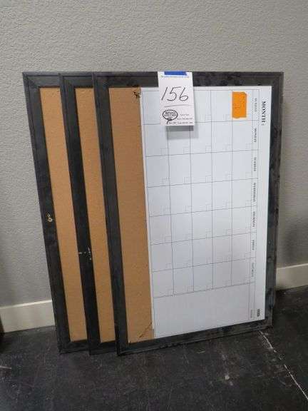 3 OFFICE WALL HANGING SCHEDULE BOARDS - McPherson Auction & Realty