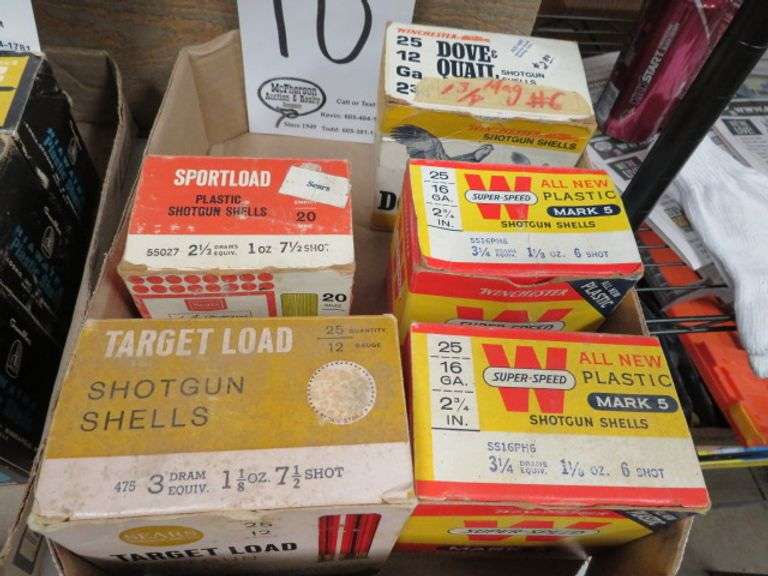 ASSTD. VINTAGE EMPTY SHOTGUN SHELL BOXES - McPherson Auction & Realty