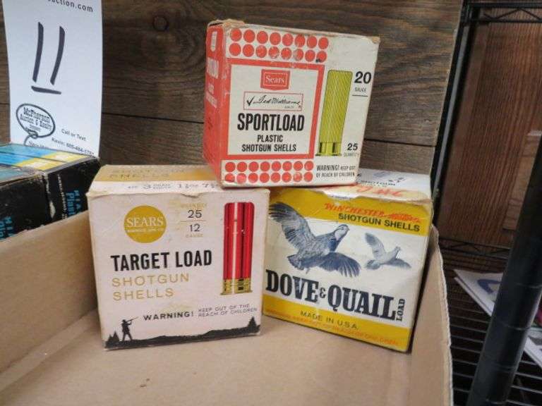 ASSTD. VINTAGE EMPTY SHOTGUN SHELL BOXES - McPherson Auction & Realty
