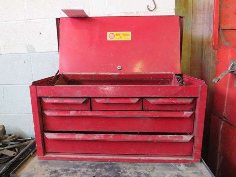 MAC UPPER TOOL CABINET W/CONTENTS - McPherson Auction & Realty