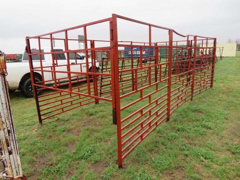 8'X18' STEEL LIVESTOCK RACK IN 9 SECTIONS - McPherson Auction & Realty