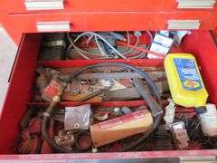 MBC 25"X45 "ROLLING BASE TOOL CABINET AND MISC. CONTENTS - McPherson Auction & Realty