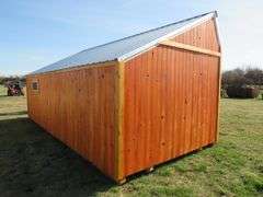 BRAND NEW 10'6" x 24' AMISH BUILT "RUN IN SHED W/ BARN" - BUILT ON ...