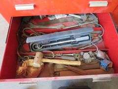 MBC 25"X45 "ROLLING BASE TOOL CABINET AND MISC. CONTENTS - McPherson Auction & Realty