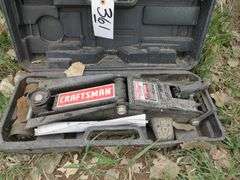 SCOOP SHOVEL , PITCH FORK, MALL , 3 WATER KEYS , SML. CRAFTSMAN JACK ...