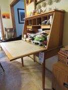 VINTAGE DROP DOWN WRITING DESK - VERY NICE STYLE - 37 1/2" X 19" DEEP X ...