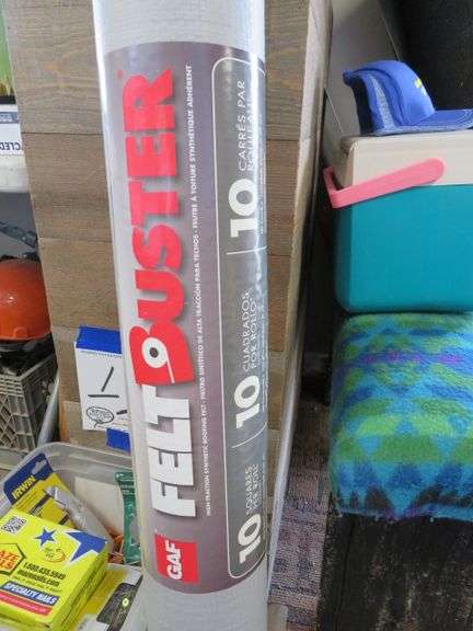 NEW ROLL OF GAF FELT BUSTER ROOFING FELT,NEW IRWIN UTILITY KNIFE NEW ...