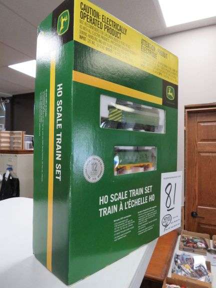 JOHN DEERE HO SCALE TRAIN SET - NEW IN THE BOX - NEVER OPENED - CLICK ...