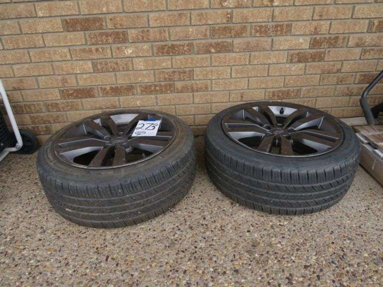 SET OF 2 WRX SUBARU WHEELS AND TIRES 225X45 ZR 18 ON 5 HOLE RIMS ...