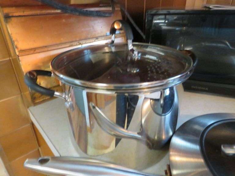 SCANPAN AND COOKER WITH LID - McPherson Auction & Realty