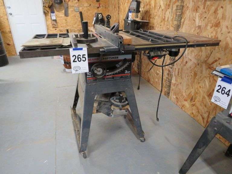 SEARS CRAFTSMAN 10" BELT DRIVE TABLE SAW AND CRAFTSMAN ROUTER TABLE ON ...