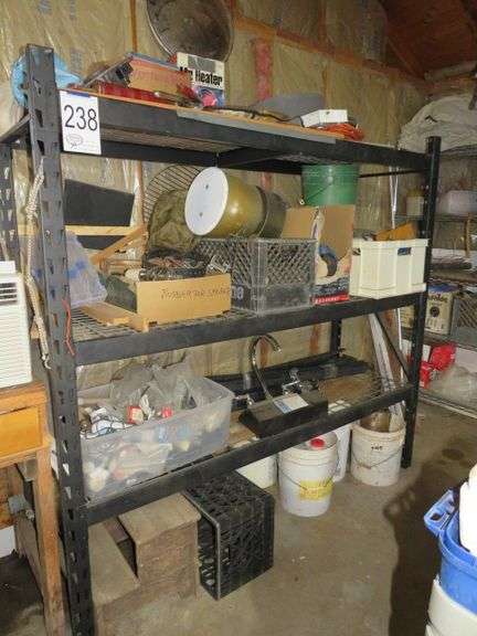 3 SHELF ADJUSTABLE UNIT WITH CONTENTS 24"X77"X72" TALL - McPherson ...