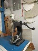 WORK BENCH WITH PEG BOARD BACK INCLUDES TIPPMANN BOSS HAND STITCHER ...