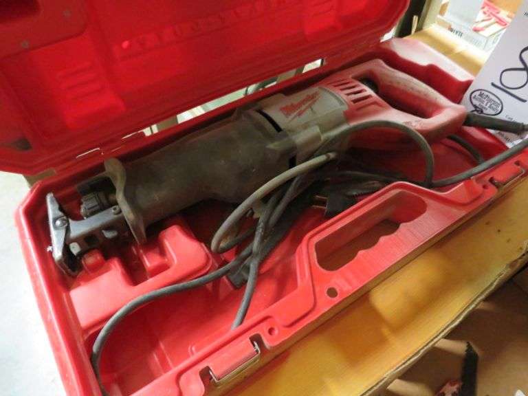 MILWAUKEE SAWZ ALL WITH CASE - McPherson Auction & Realty