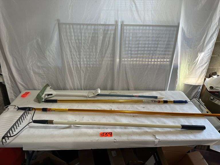 Rake, Mop, Extension Poles - Meagher Auctioneers