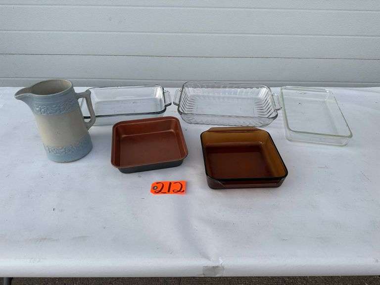 Pitcher, Baking Dishes - Meagher Auctioneers