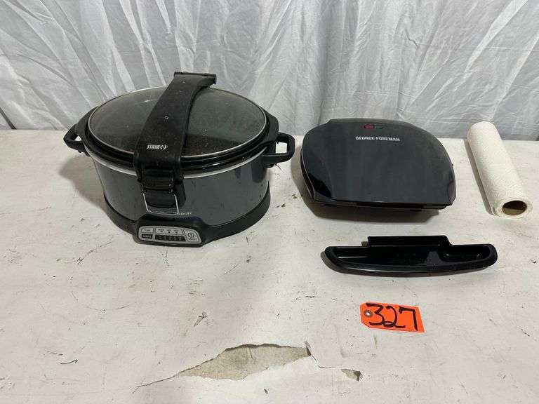 Crock Pot, George Foreman Grill - Meagher Auctioneers
