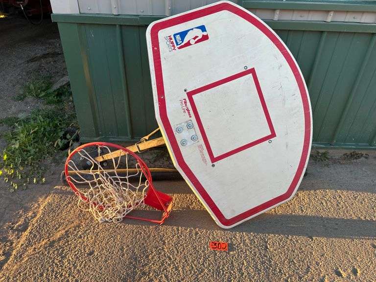 Basketball Backboard & Rim - Meagher Auctioneers