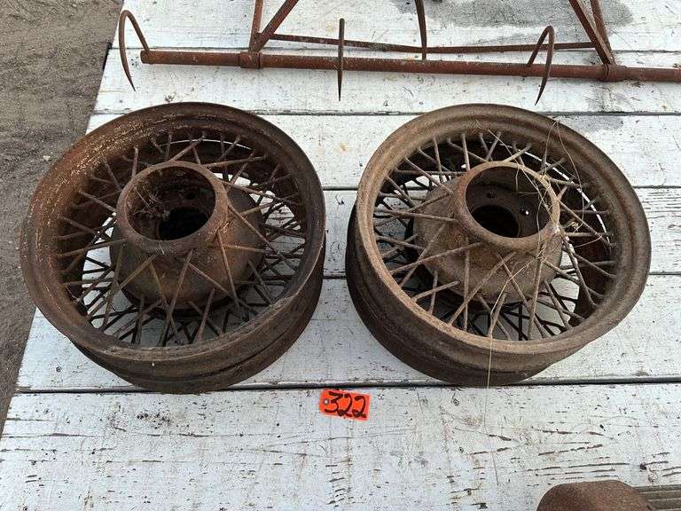 Set of 4 Steel Spoke Rims - Meagher Auctioneers