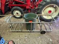 Garbage Can Trailer/Cart, Apple Picker - Meagher Auctioneers