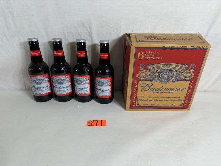 Budweiser 2-Liter Bottles - Meagher Auctioneers