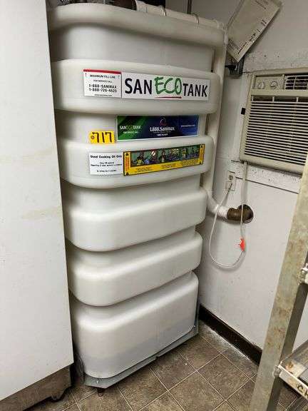 San Eco Tank Used Cooking Oil Collection System w/ Pump & Lines ...
