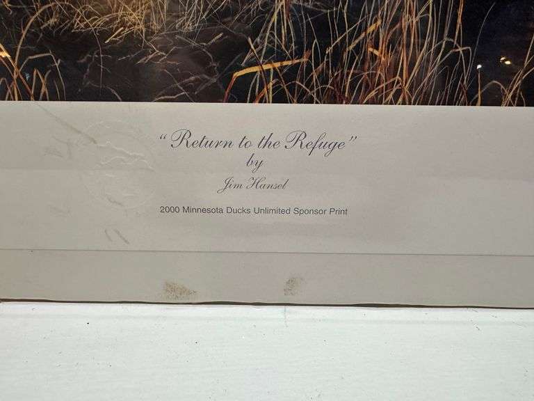 1999 & 2000 Ducks Unlimited Sponsor Prints by Jim Hansel & Ron Van ...