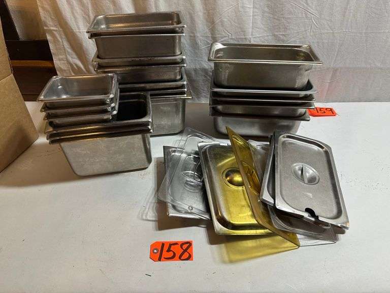 Stainless Steel Food Pans - Meagher Auctioneers