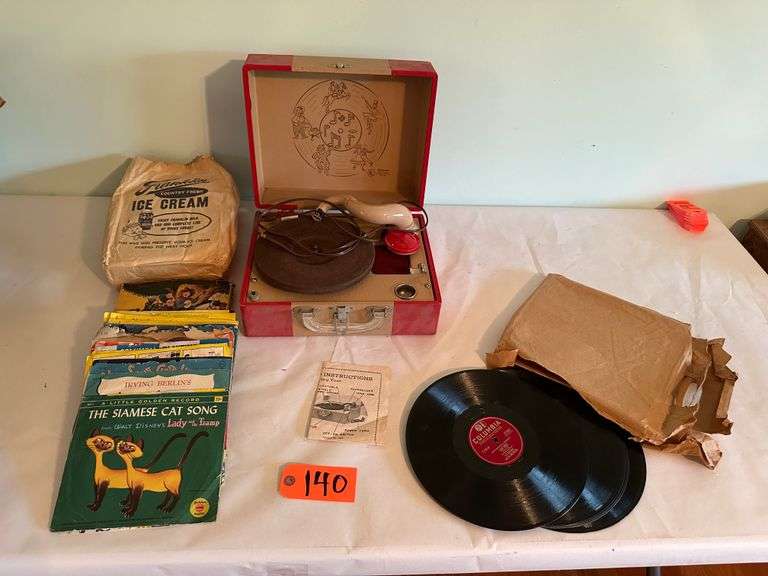 Record Player & Records - Meagher Auctioneers