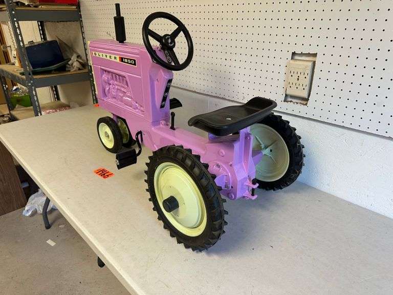 Oliver 1850 Purple Pedal Tractor - Meagher Auctioneers