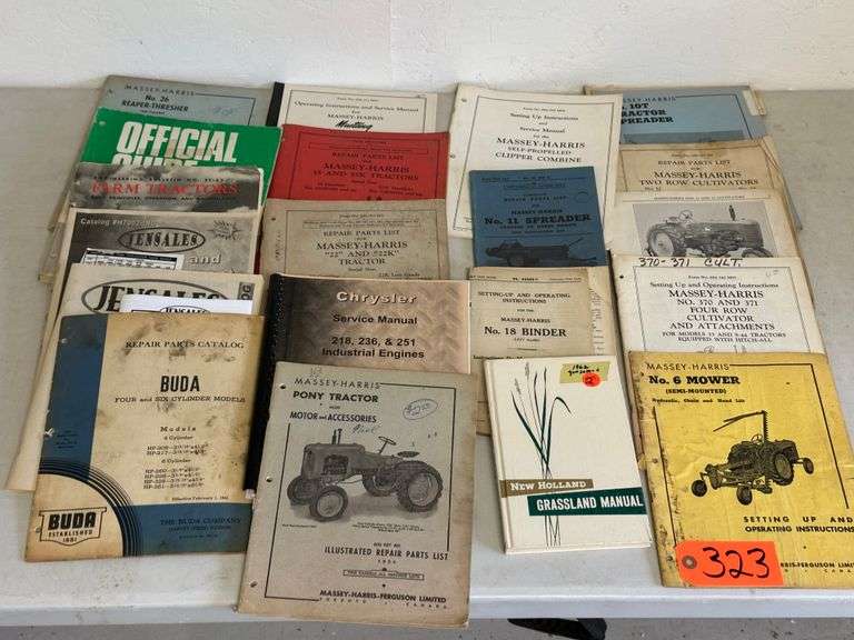 Vintage Machinery Manuals - Meagher Auctioneers