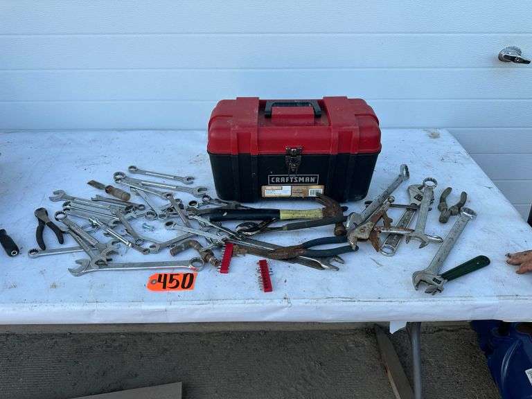 Toolbox & Assortment of Hand Tools - Meagher Auctioneers