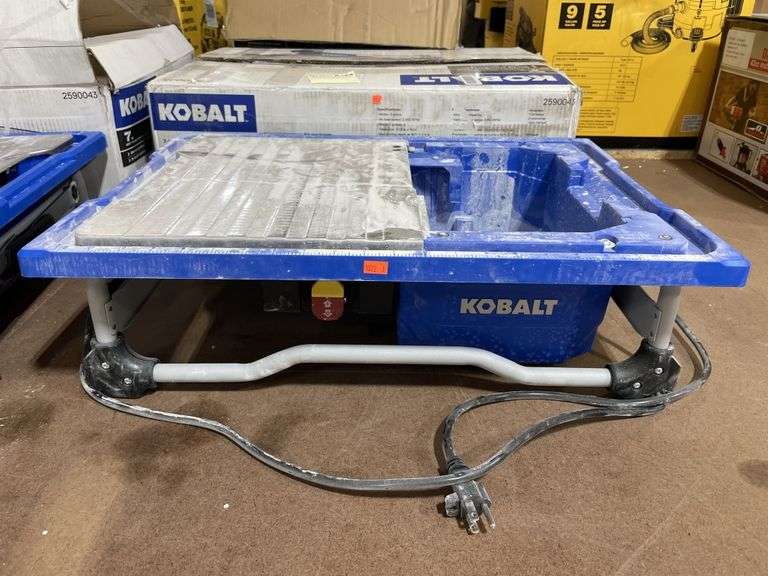 Kobalt 7 inch wet table top tile saw missing cover - Metzger Property ...
