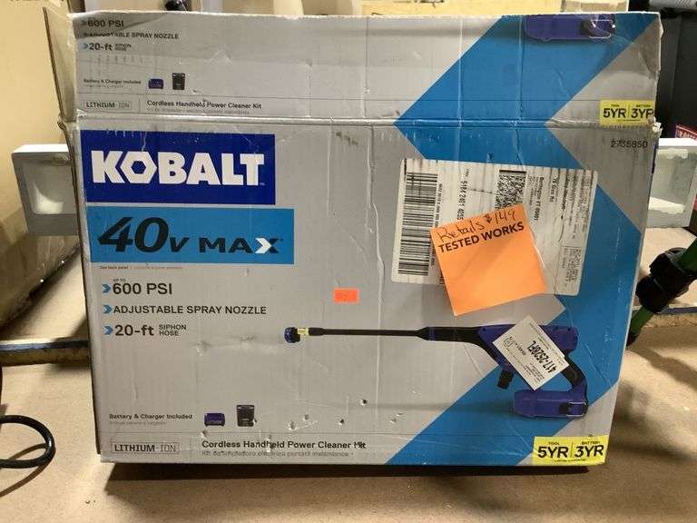 Kobalt 40v max adjustable Spray nozzle - Metzger Property Services, LLC