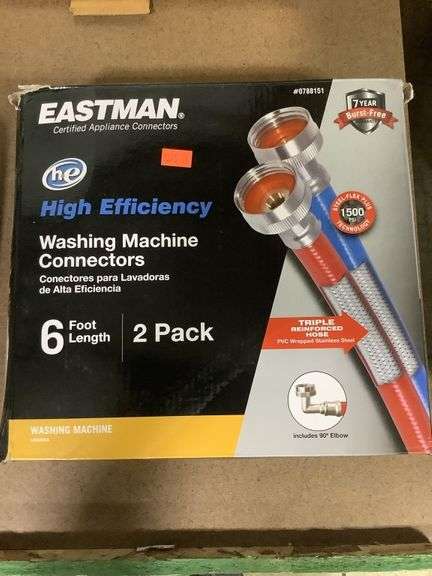 6 ft. Hi efficiency washing machine connectors - Metzger Property ...