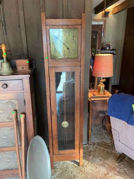Mission style grandfather clock 72x16x12 - Metzger Property Services, LLC