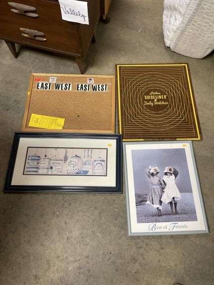 2 Pictures , A Doily Stretcher And Bulletin Board - Metzger Property ...