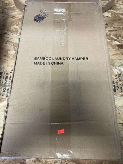 Bamboo laundry hamper stand, no sorting bags included - Metzger ...