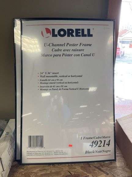 2 U-channel poster frames, 24 x 36 in. Insert - Metzger Property ...