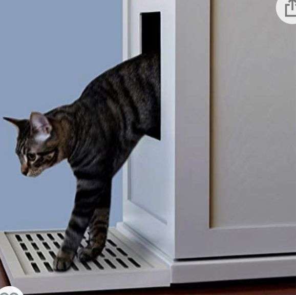 The Refined Feline Litter Catch, Easy To Empty, Complements Wood Cat ...