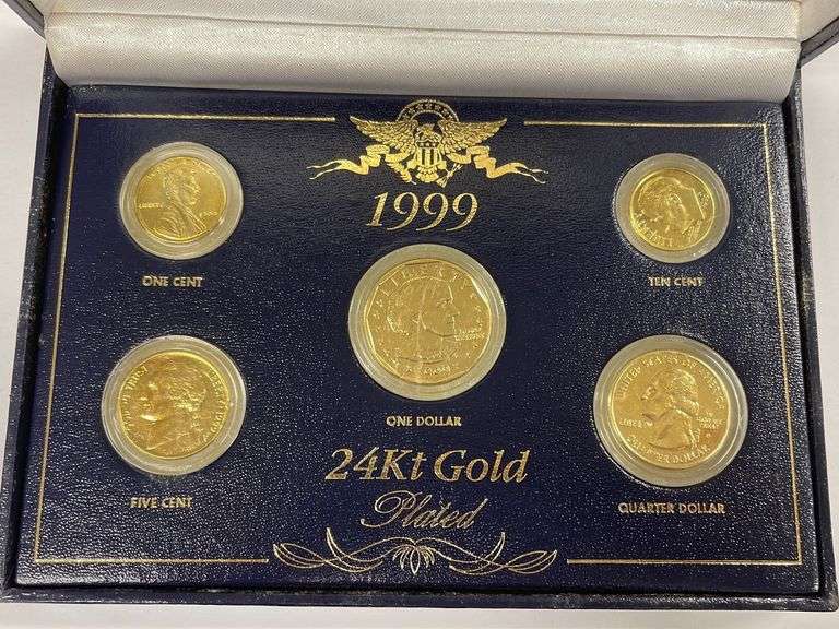 1999 Presidential 24KT Plated Gold Coin Collection - Metzger Property ...