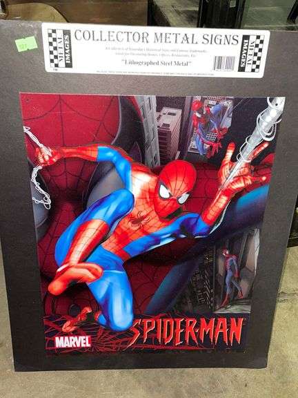 Spider-Man collector metal sign 12.5”x16” - Metzger Property Services, LLC