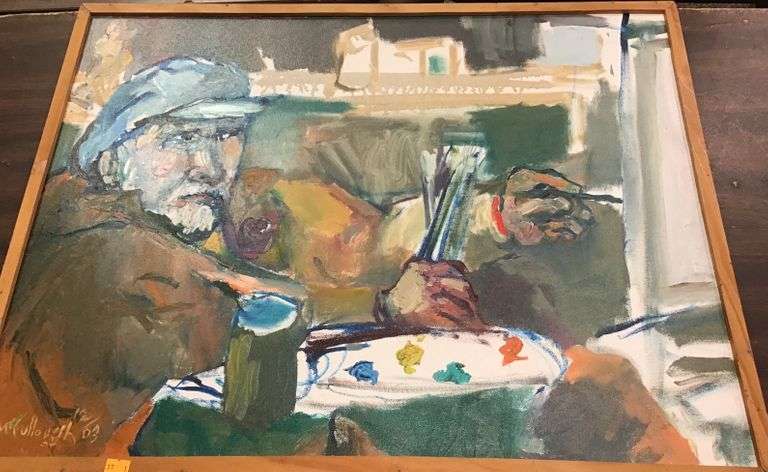 George McCullough oil on canvas painting 22x29 - Metzger Property ...
