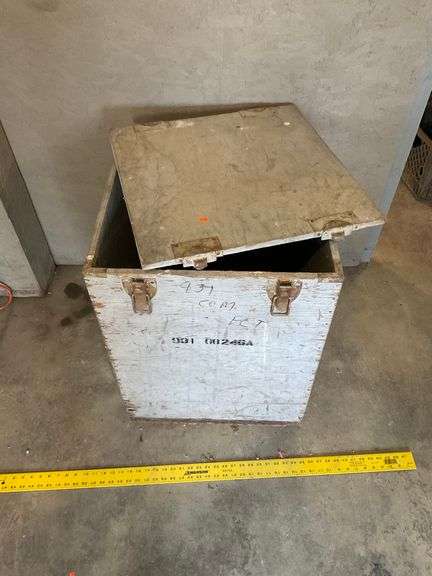 Heavy wooden flight cargo box - Metzger Property Services, LLC