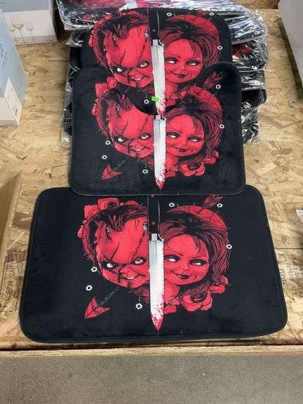 Chucky Bath Mat Polyester Door 3 Piece Bathroom Mat Set Soft Vintage ...