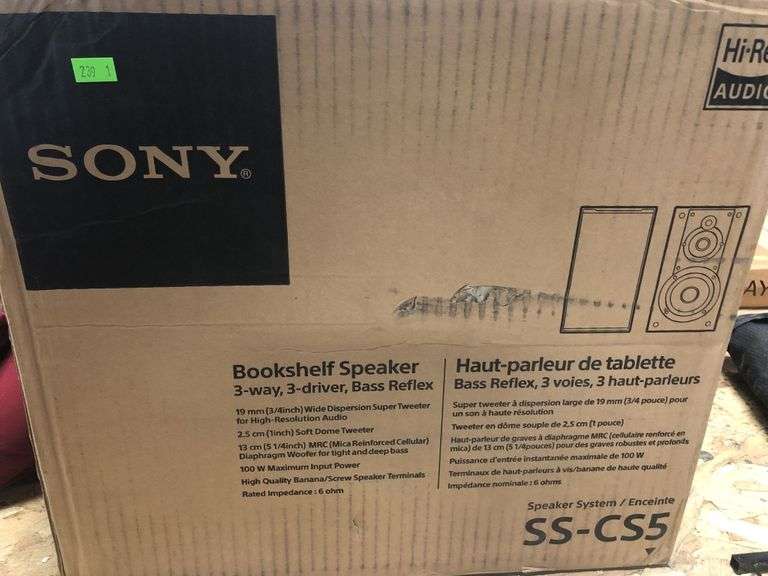 Sony bookshelf speaker - Metzger Property Services, LLC