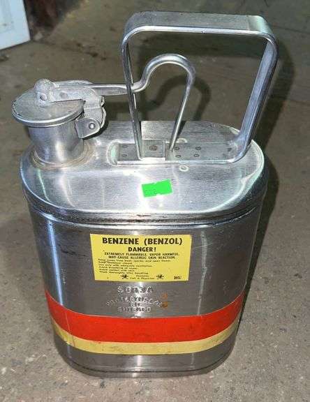Benzene (Benzol) Safety Can - Metzger Property Services, LLC