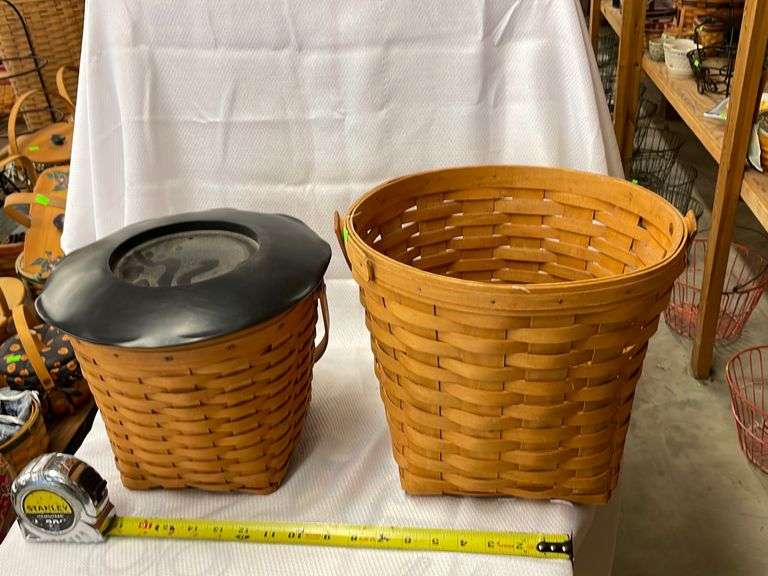 (2) Longaberger Baskets with protectors - Metzger Property Services, LLC